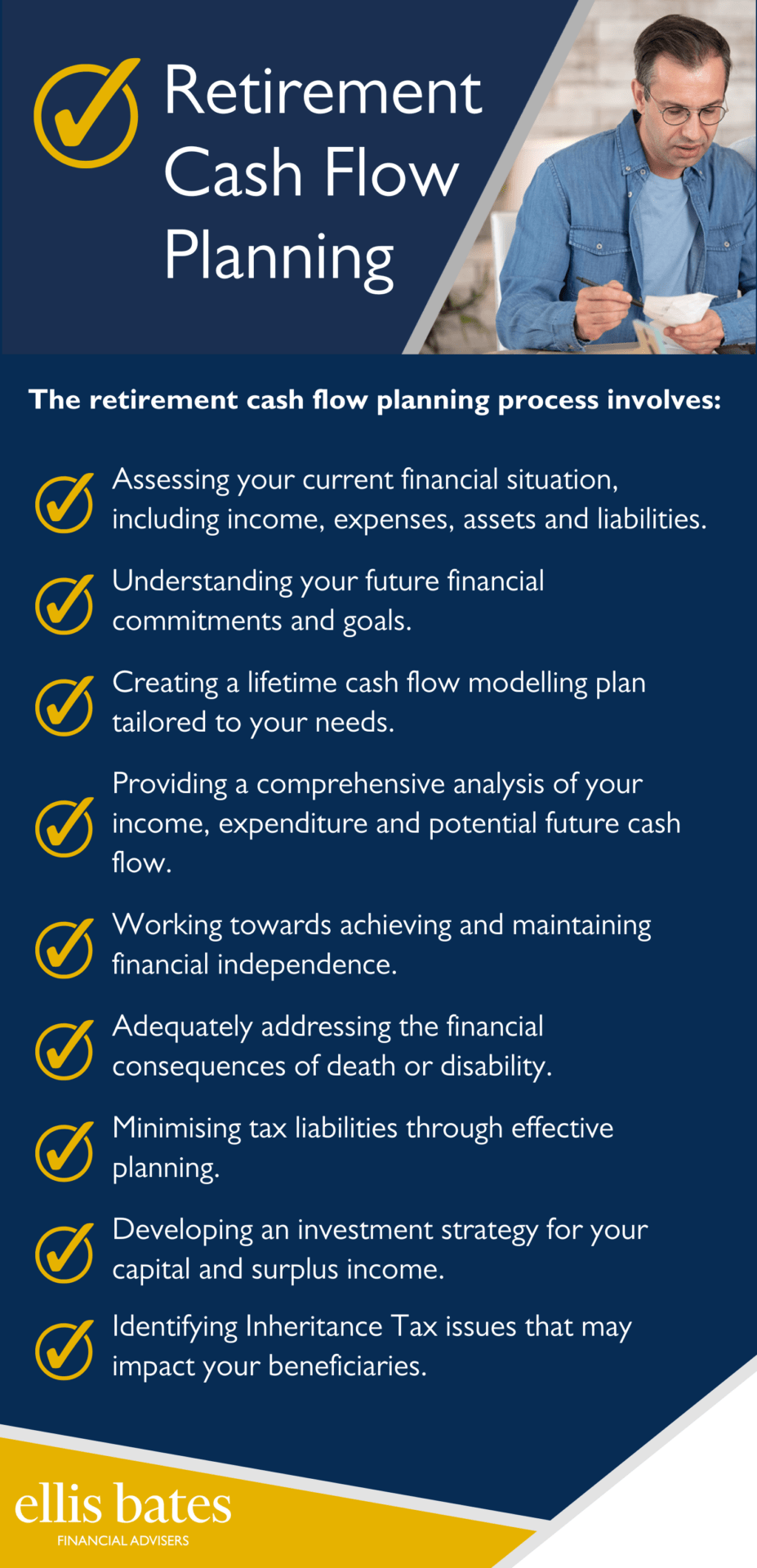 The Retirement Cash Flow Planning Process | Ellis Bates Financial Advisers